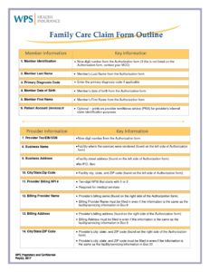 Claim Form Key – Inclusa – Managed Care Organization – Family Care ...