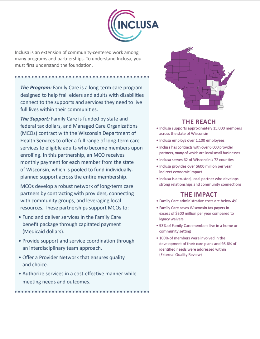 Transitions of Care – Inclusa – Managed Care Organization – Family Care ...