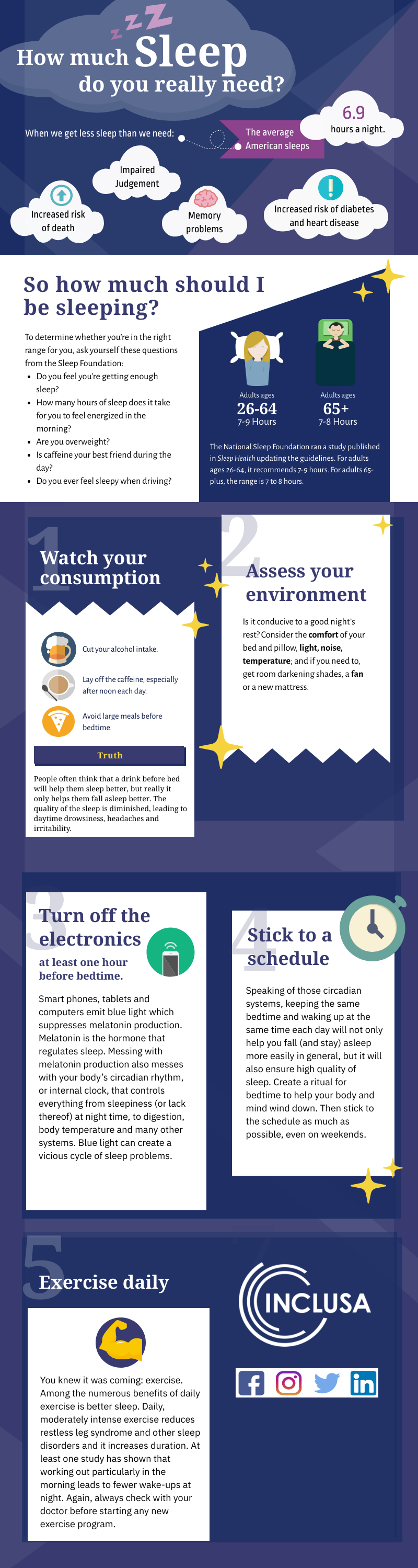 Sleep Infographic – Inclusa – Managed Care Organization – Family Care ...