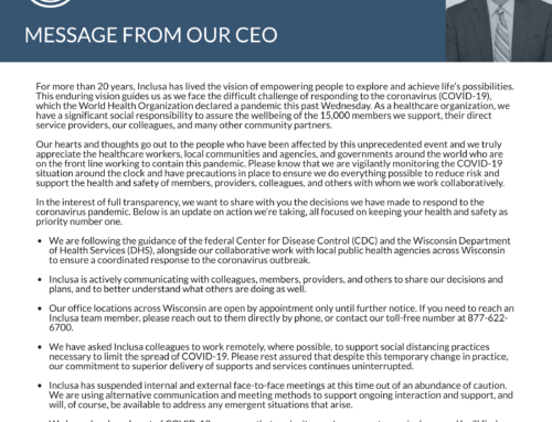 COVID-19: DHS Letter – AFH Guidelines – Inclusa – Managed Care ...