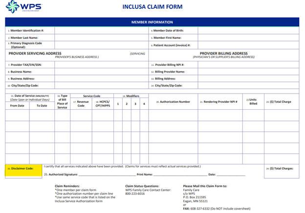 form3 – Inclusa – Managed Care Organization – Family Care – Wisconsin ...