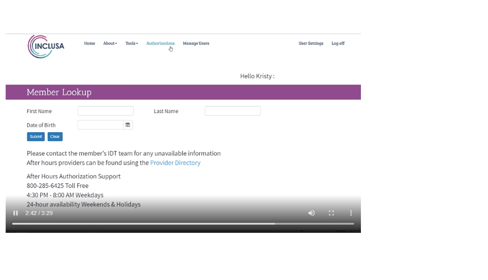 Member Lookup Administrator Application Form – Inclusa – Managed Care ...